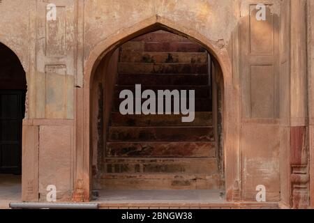Old Stairs in Tomb of Mughal king in India Stock Photo - Alamy