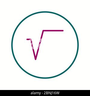 Beautiful Square Root Symbol Line Vector Icon Stock Vector Image & Art ...