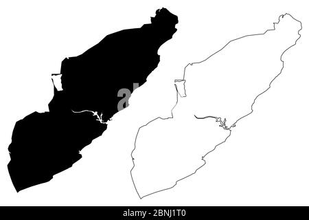 Visakhapatnam district (Andhra Pradesh State, Republic of India) map ...