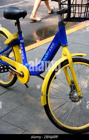 Scan and Go rental bicycles Beijing China Stock Photo - Alamy