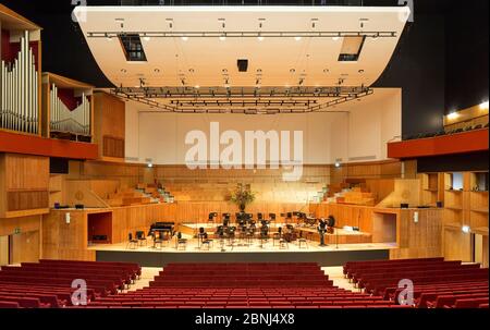 Phoenix concert hall stage. Fairfield Halls, Croydon, United Kingdom ...