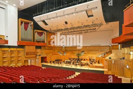 Phoenix concert hall stage. Fairfield Halls, Croydon, United Kingdom ...