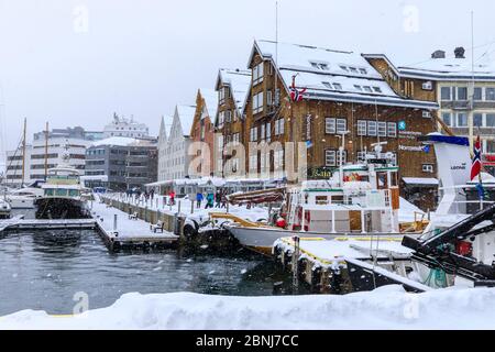 Norway, Troms og Finnmark, coastal landscape near Gamvik Stock Photo ...