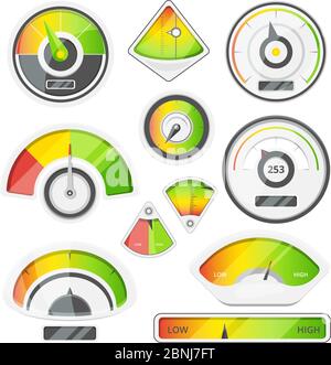 Fast Speedometer, High Speed. Flat Vector Icon illustration. Simple ...