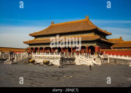 Emperor's Throne Gugong, Forbidden City Emperor's Palace Beijing China ...