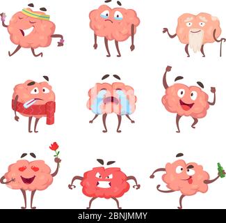 Clever brain icon, flat style Stock Vector Image & Art - Alamy