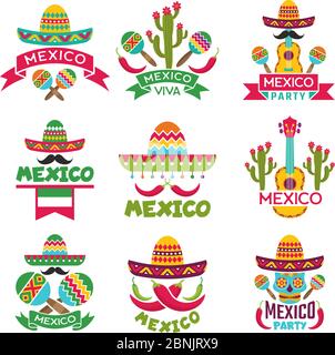 Isolated cactus icon with a mexican hat - Vector illustration Stock ...