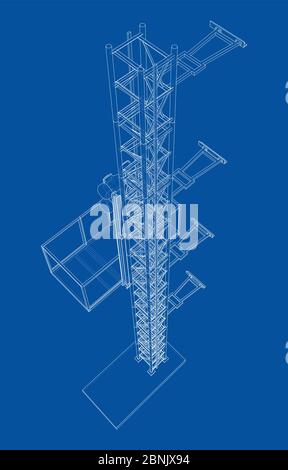 Mast lifts outline. Vector Stock Vector Image & Art - Alamy