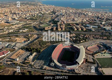 stadium Estadi de Son Moix in Palma, 04.01.2020, Luftbild, Spain ...