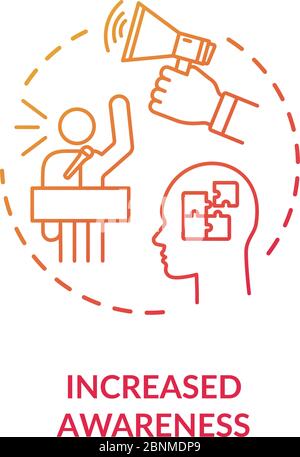Increased awareness concept icon Stock Vector Image & Art - Alamy