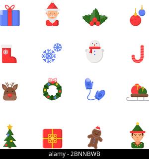 Santa with candy decorative christmas candles isolated on mascot Stock ...