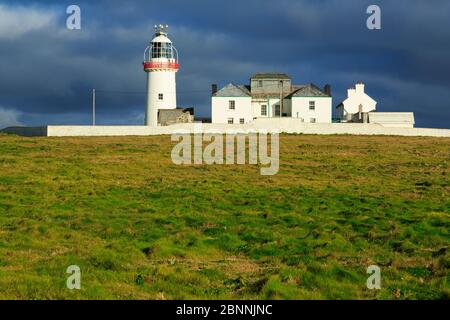 Loop Head Lighthouse,Kilkeel,County Clare,Munster,Ireland,Europe Stock ...