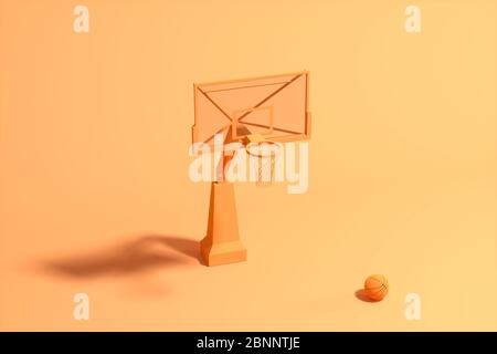 3D model of basketball stands, 3d rendering. Computer digital drawing ...