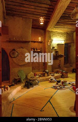Museum, mud house, interior, inhabited Stock Photo - Alamy