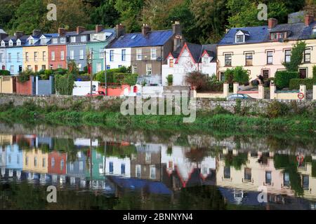 Reflection of houses on the River Lee near Fitzgerald's Park, Mardyke ...