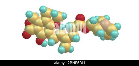Structure of mycophenolate (mycophenolic acid) immunosuppressive drug ...