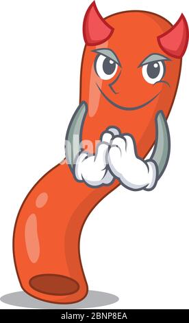 Happy appendix cartoon design concept show two fingers Stock Vector ...