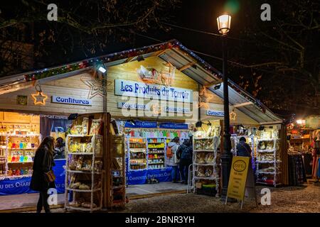 Grand Marche de Noel, Bordeaux Christmas market in France Stock Photo ...
