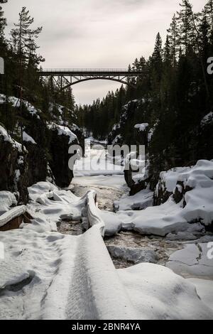 railway track system in winter, on a grey and snowy day railway track ...