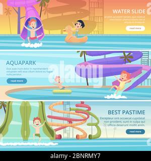 Water Park Creative Advertising Poster Vector Stock Vector Image & Art ...