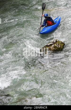 Griesen, Germany. 16th May, 2020. Barriers are standing on the road at ...