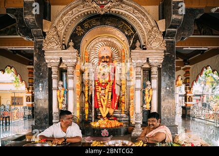 Mapusa, Goa, India - February 19, 2020: Shree Dev Bodgeshwer Statue In ...