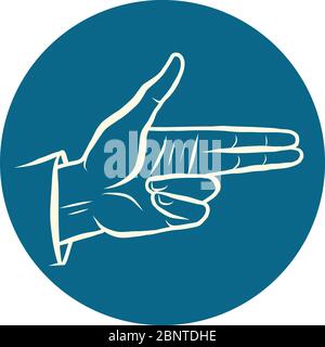 Hand gesture, finger Gun Stock Vector Image & Art - Alamy