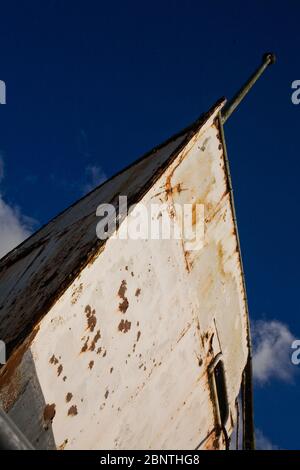 The sad remains of the paddlesteamer Ryde, resting in a mud berth at ...