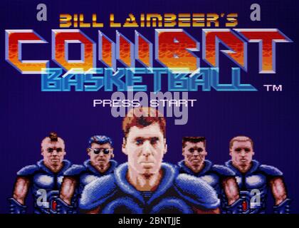 Bill Laimbeer's Combat Basketball - SNES Super Nintendo - Editorial use ...