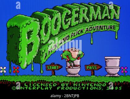 Boogerman A Pick and Flick Adventure - SNES Super Nintendo - Editorial ...