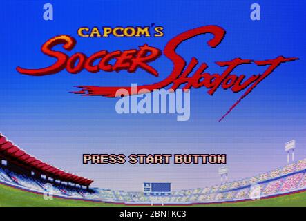 Capcom's Soccer Shootout - SNES Super Nintendo - Editorial use only ...