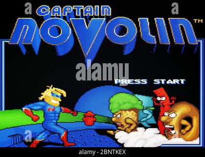 Captain Novolin - SNES Super Nintendo - Editorial use only Stock Photo ...