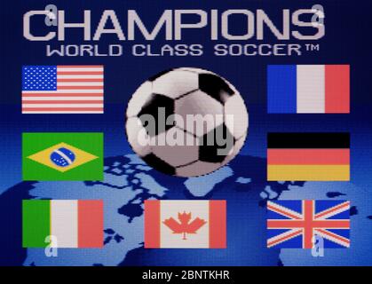 Champions World Class Soccer - SNES Super Nintendo - Editorial use only ...