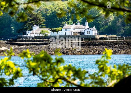 Gorad Goch Menai Strait Anglesey North Wales UK Stock Photo - Alamy