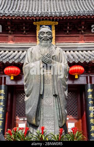 Confucius sculpture. Chinese philosopher and politician of the Spring ...
