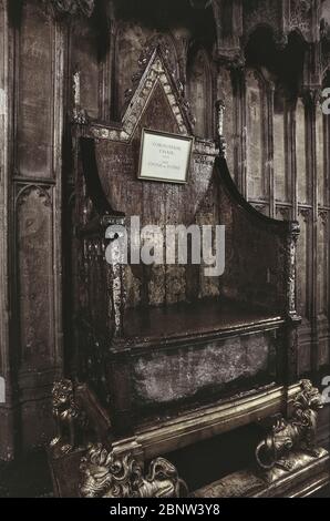 The Throne, Westminster Abbey Stock Photo - Alamy