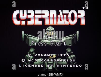 Cybernator - SNES Super Nintendo - Editorial use only Stock Photo - Alamy