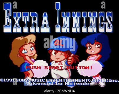 Extra Innings - SNES Super Nintendo - Editorial use only Stock Photo ...
