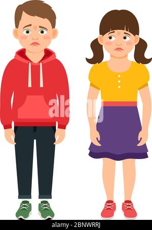 Bullying kids character collection illustration Stock Vector Image ...