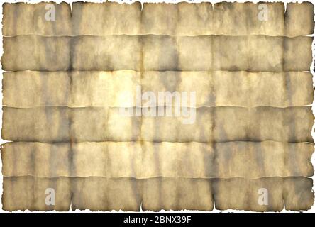 Ancient worn parchment or old papyrus scroll isolated Stock Photo - Alamy