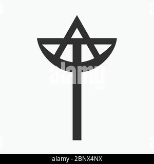 Combination of the three monotheistic religions symbols. Harmony of ...