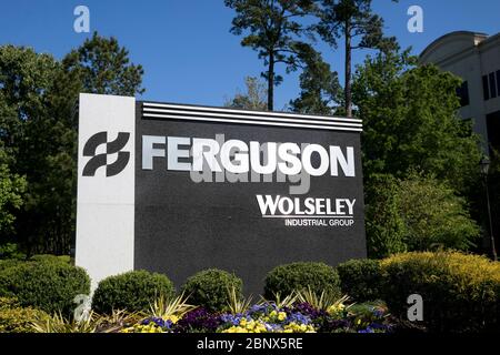A logo sign outside of the headquarters of Ferguson in Newport News ...