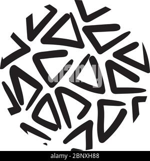 triangles organic pattern line style Stock Vector Image & Art - Alamy