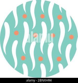 lines and points organic pattern block style Stock Vector Image & Art ...