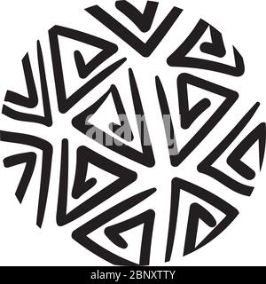 triangles organic pattern line style Stock Vector Image & Art - Alamy