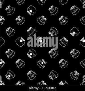 Graffiti Spray Caps Assorted Seamless Pattern. Isolated Vector ...