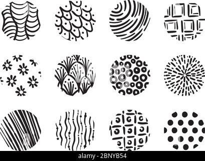 bundle of organic patterns set Stock Vector Image & Art - Alamy