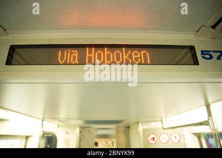 Hoboken Journal Square Path Train Stock Photo - Alamy