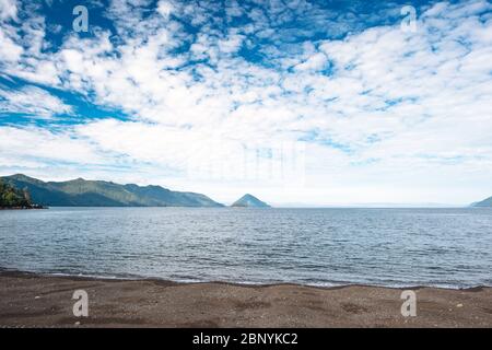 Gregory Beach, Rennell Sound, Haida Gwaii, British Columbia Stock Photo ...