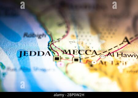 geography / travel, Saudi Arabia, Mecca, pilgrim at the Kaaba, Muslim ...